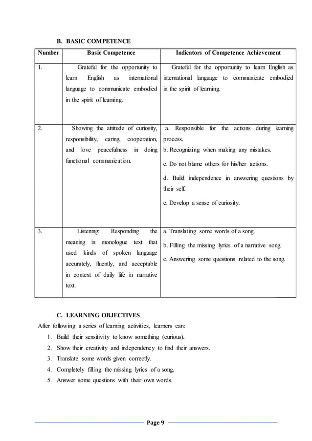 Second lesson plan of teaching practice | PDF