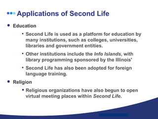 Second Life | PPT