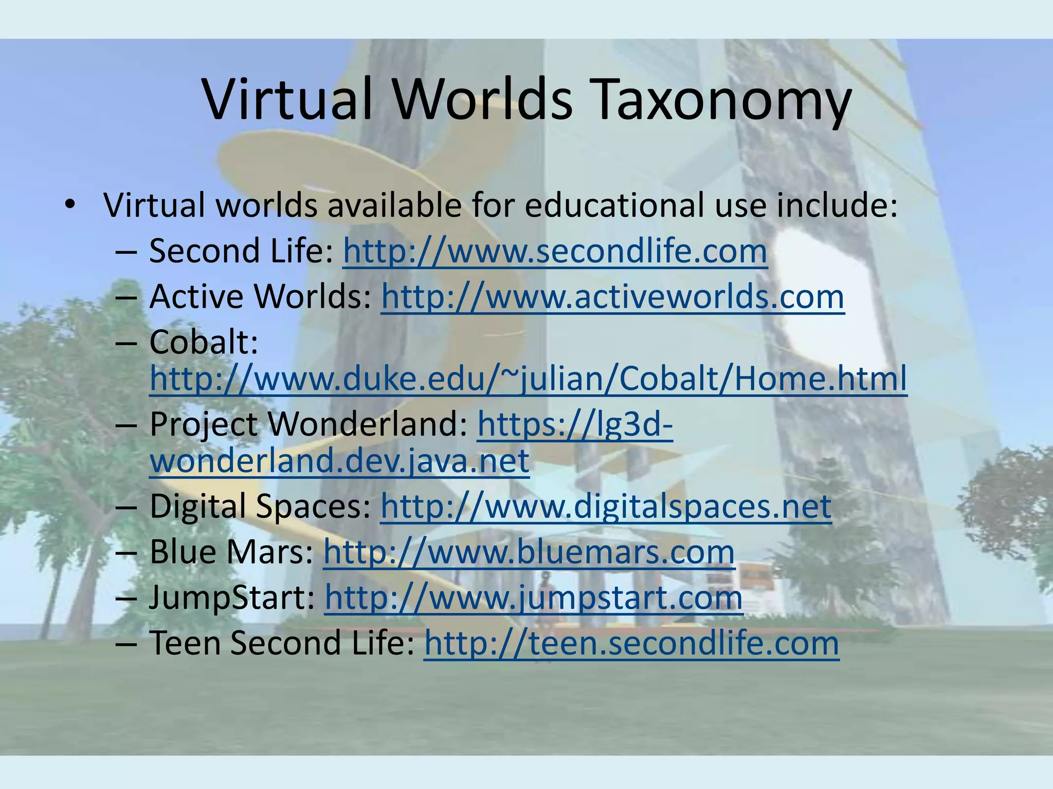 Activities and Assessments for Virtual Worlds | PPTX | 3-D Graphics ...