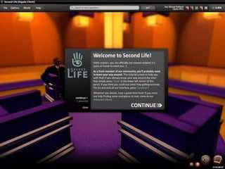 Second Life Interface | PPT