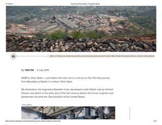 Second Life of Namtu Bawdwin-Shan State’s Forgotten Mines | PDF