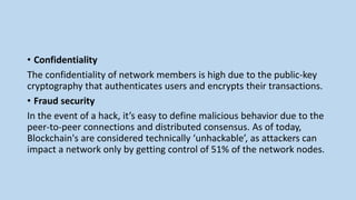 Second line of defense for cybersecurity : Blockchain | PPTX