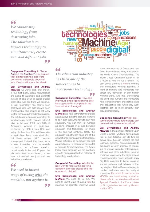 The Second Machine Age: An Industrial Revolution Powered by Digital ...