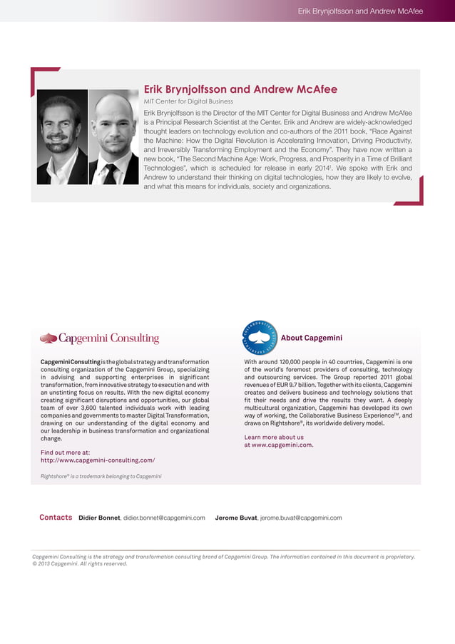 The Second Machine Age: An Industrial Revolution Powered by Digital ...