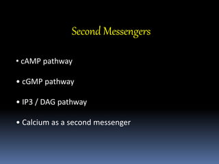 Secondary messengers system | PPTX