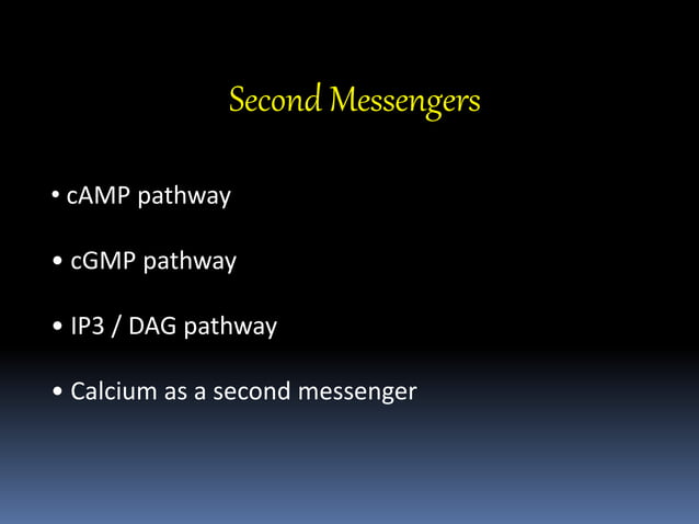Secondary messengers system | PPTX | Endocrine and Metabolic Diseases ...