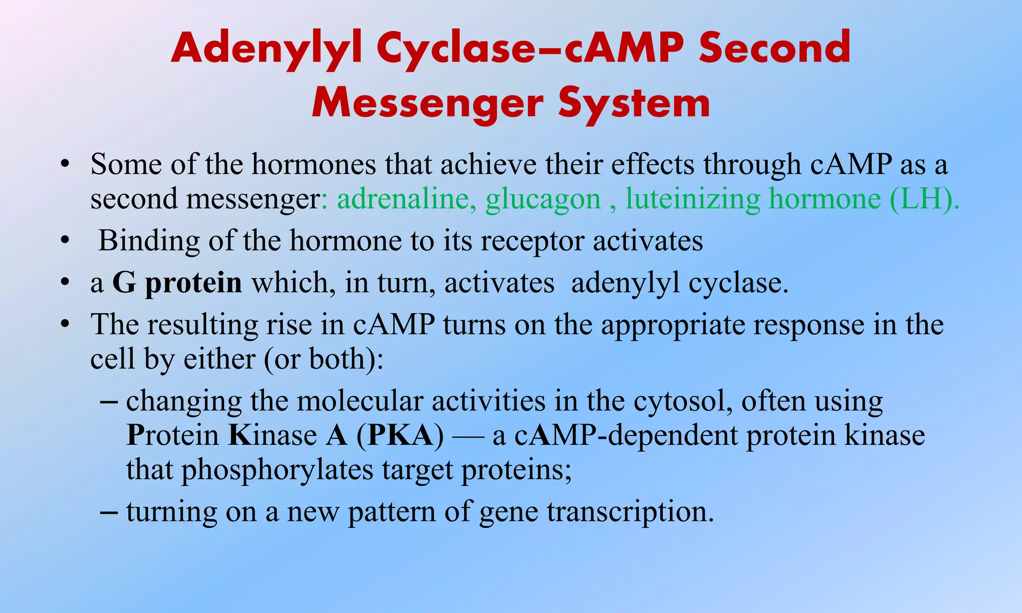 Second messenger system | PPTX