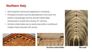 Romanesque Architecture: Italian Romanesque | PDF