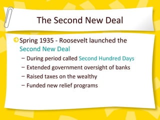 Second New Deal | PPT | Careers