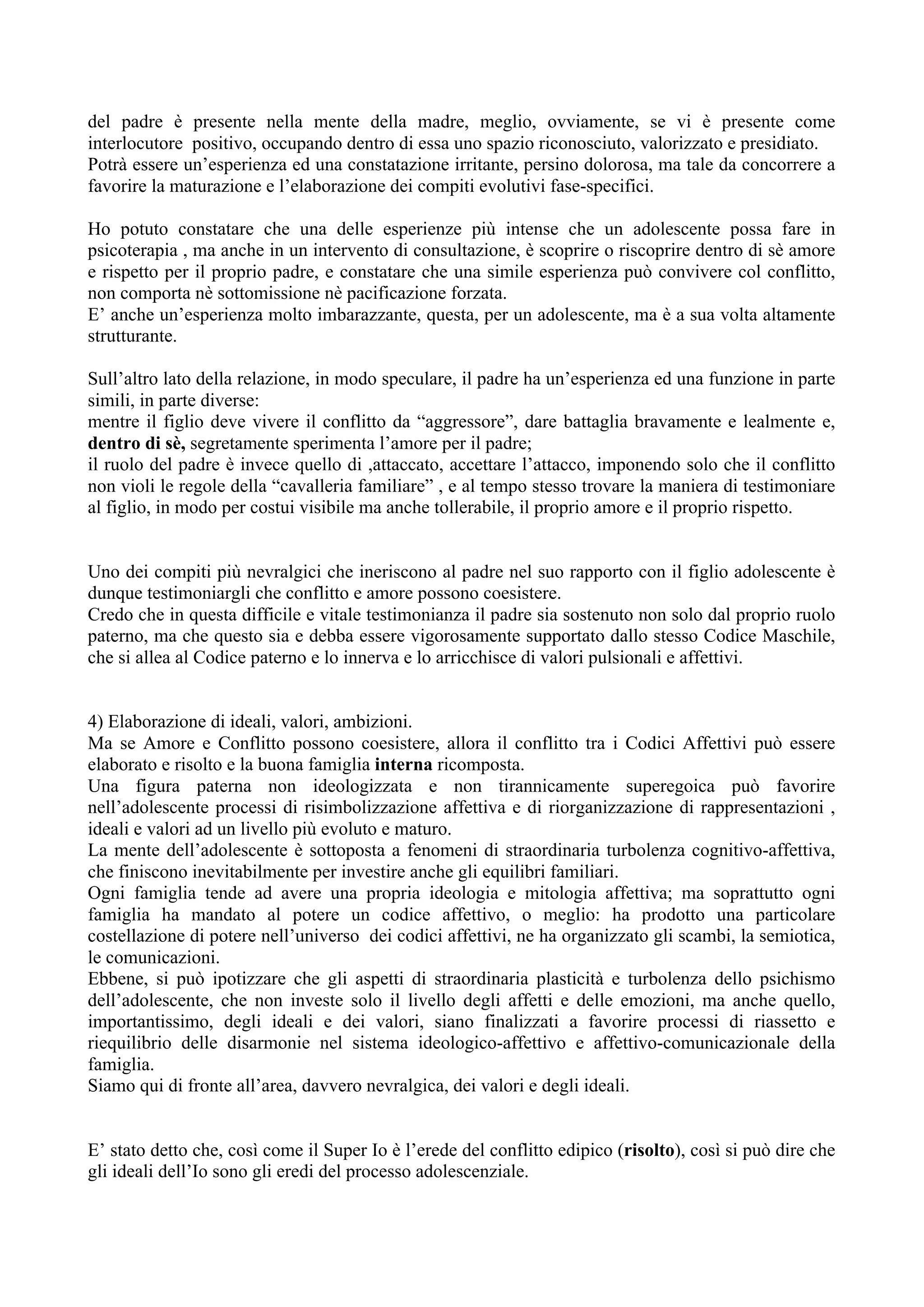 Secondo Giacobbi - Il padre del figlio adolescente | PDF