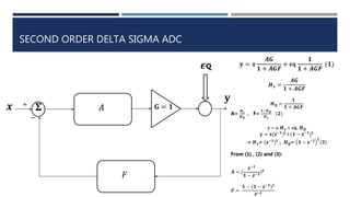 Second Order Delta Sigma ADC | PPTX