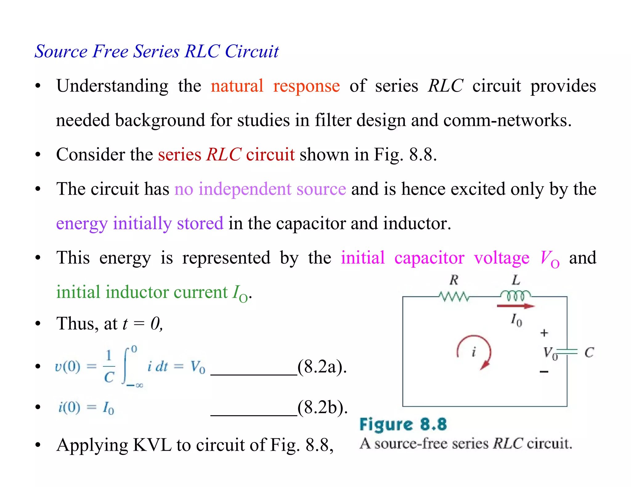 Second order circuits linear circuit analysis | PDF
