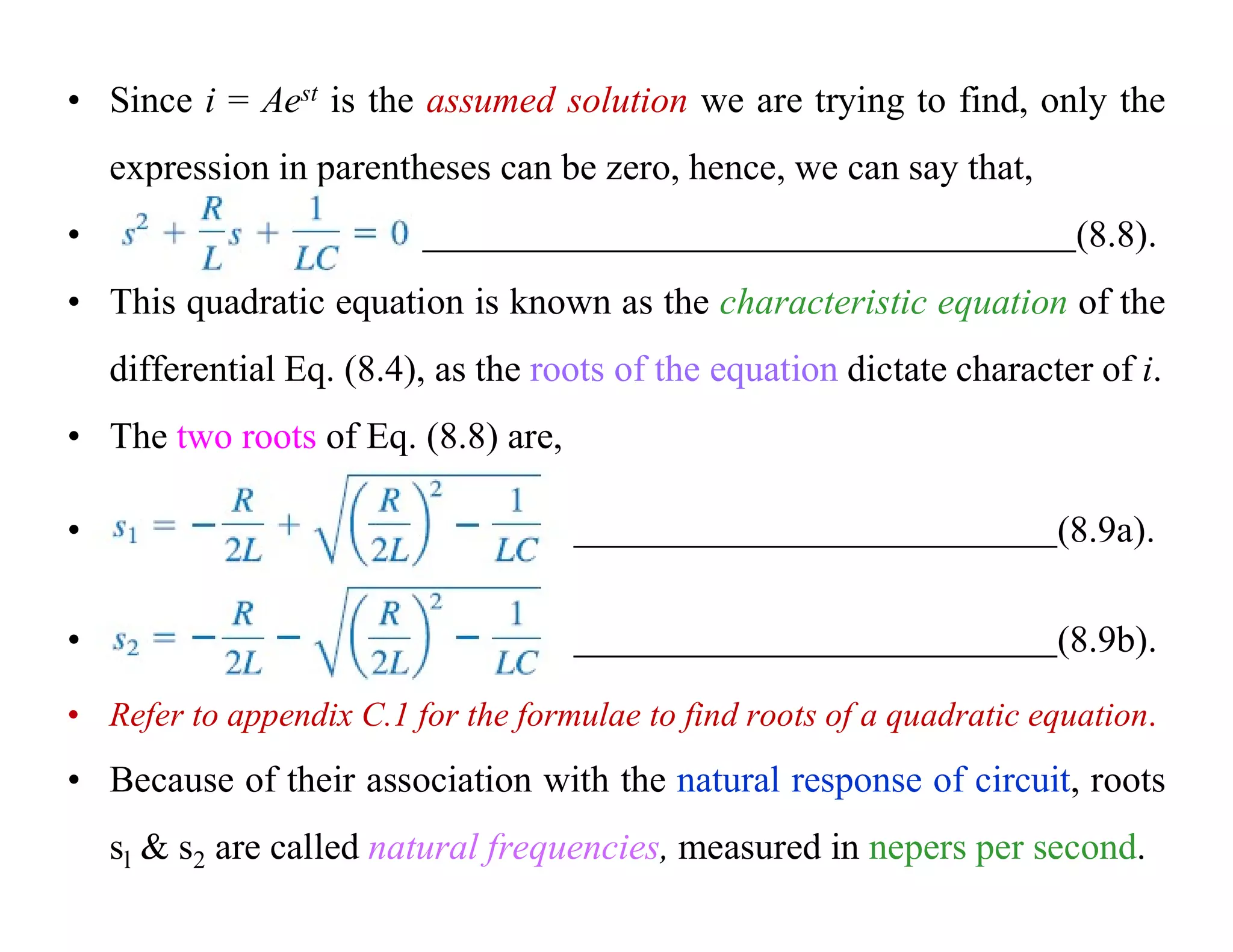 Second Order Circuits Linear Circuit Analysis Pdf