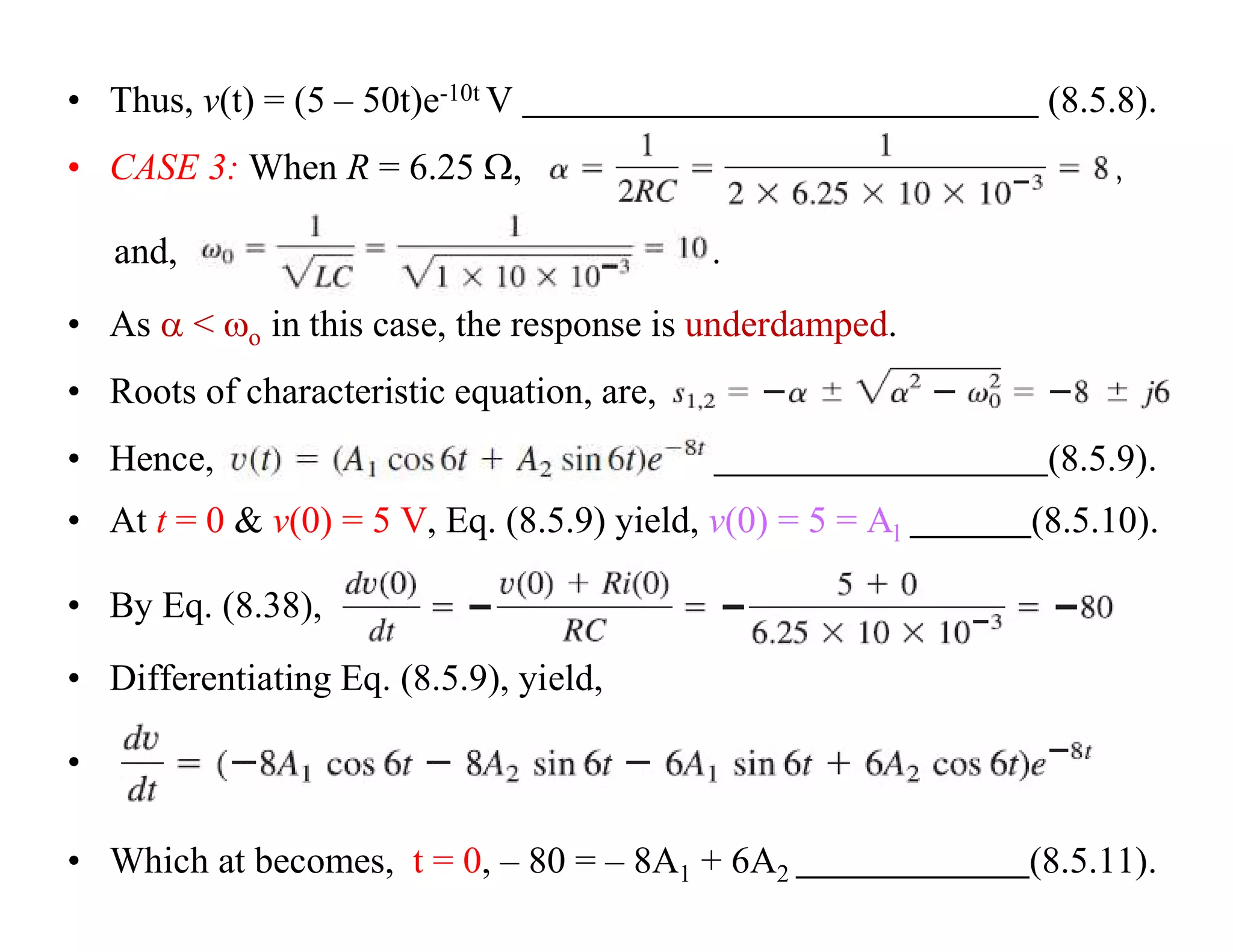 Second order circuits linear circuit analysis | PDF