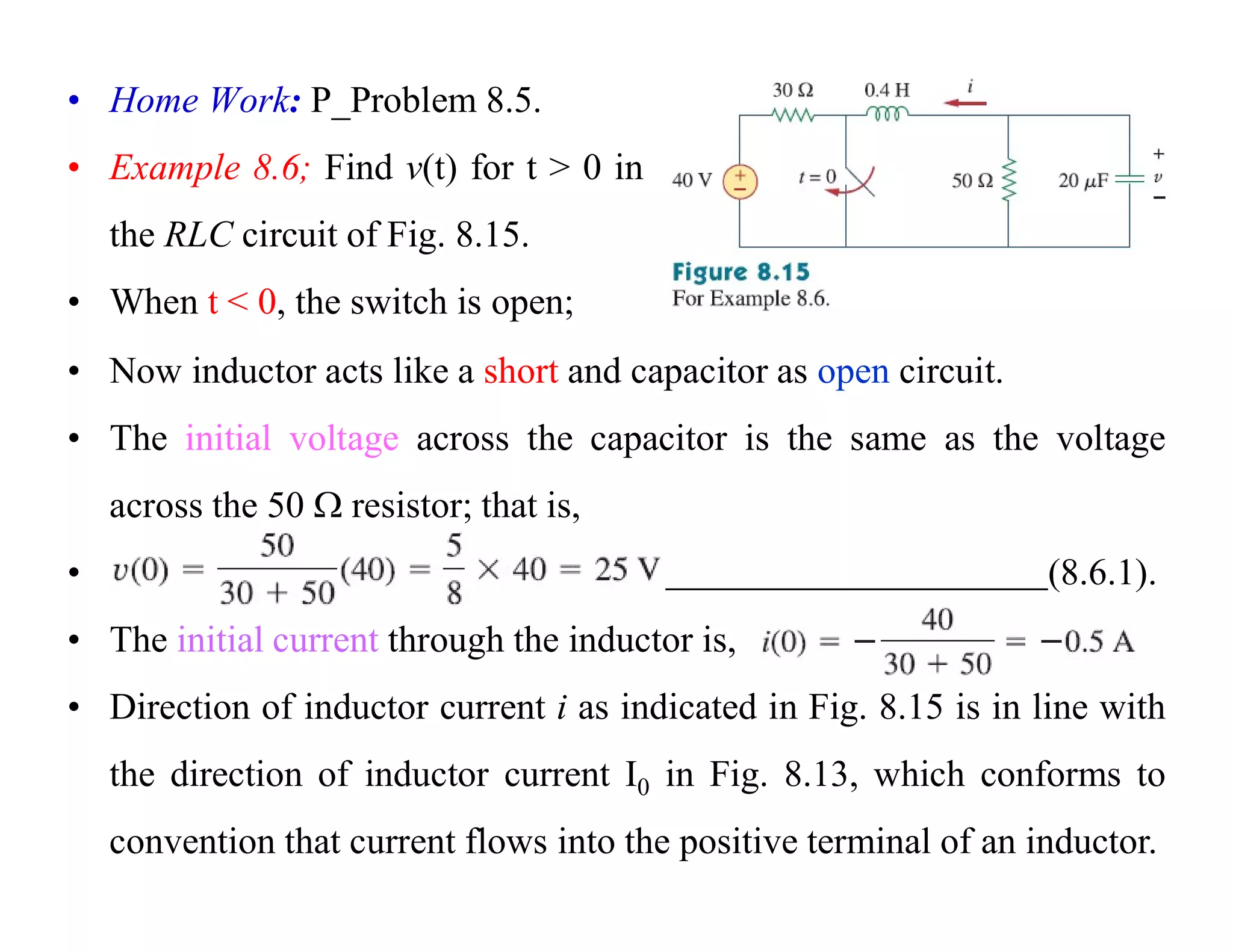 Second order circuits linear circuit analysis | PDF