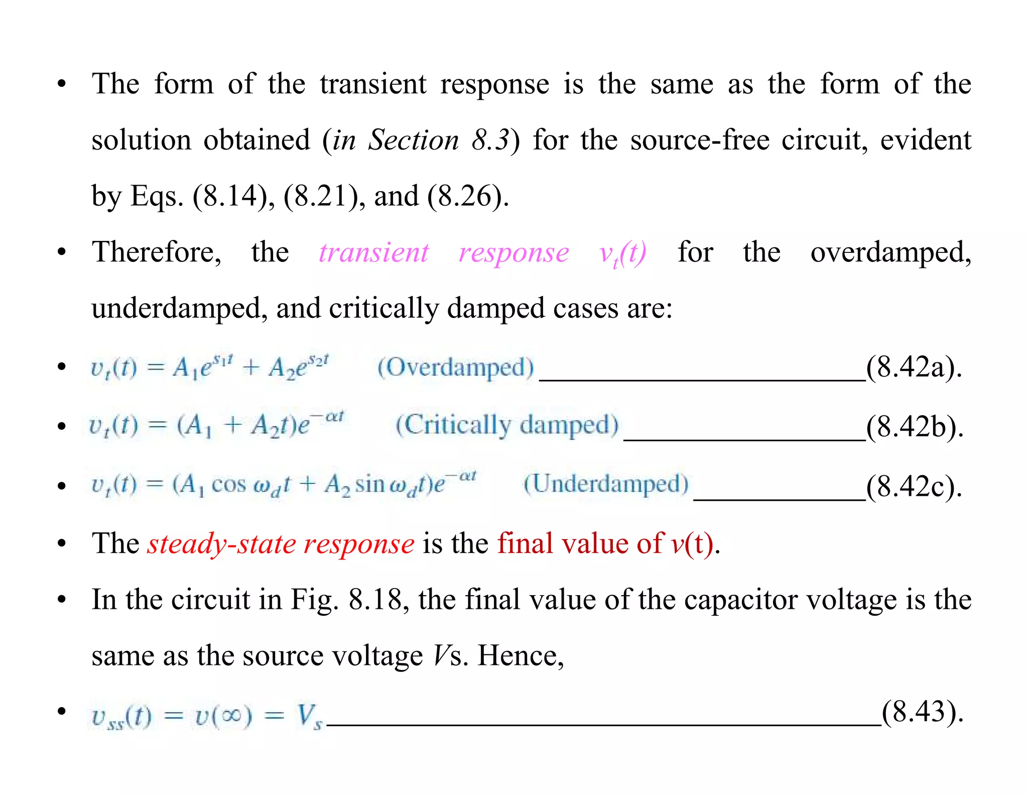 Second order circuits linear circuit analysis | PDF
