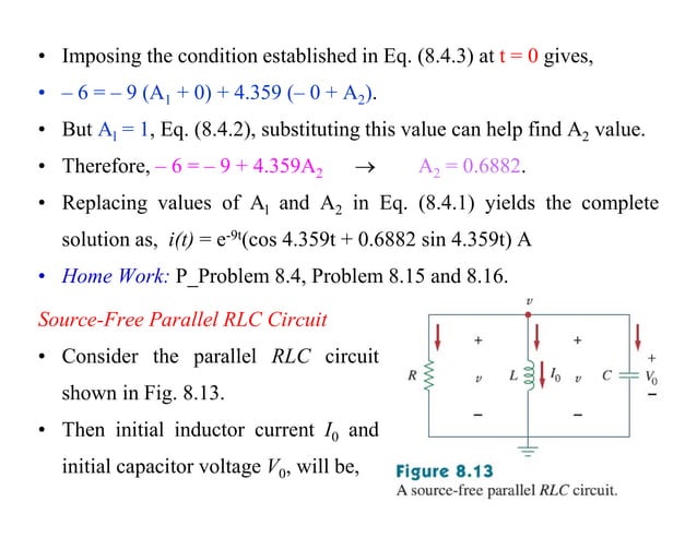 Second order circuits linear circuit analysis | PDF