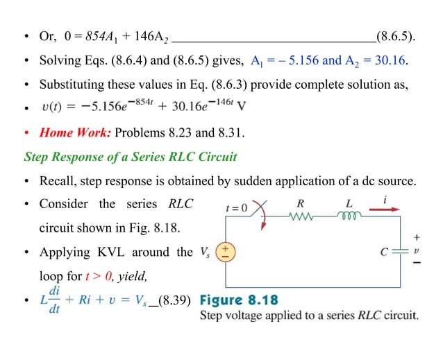Second order circuits linear circuit analysis | PDF