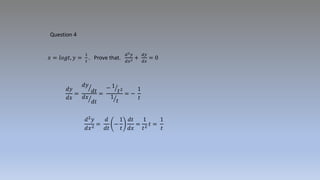 Second order derivatives | PPTX