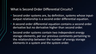 Second Order Differential Circuits | PPTX