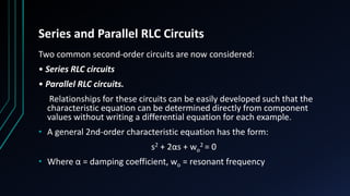 Second Order Differential Circuits | PPT