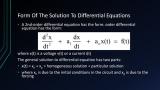 Second Order Differential Circuits | PPT