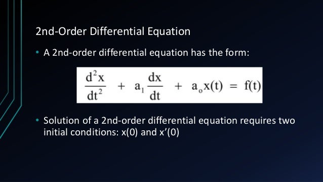Second Order Differential Circuits