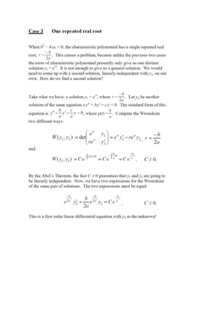 Second order differential equations and its current use | DOCX