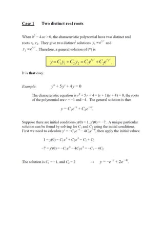 Second order differential equations and its current use | DOCX