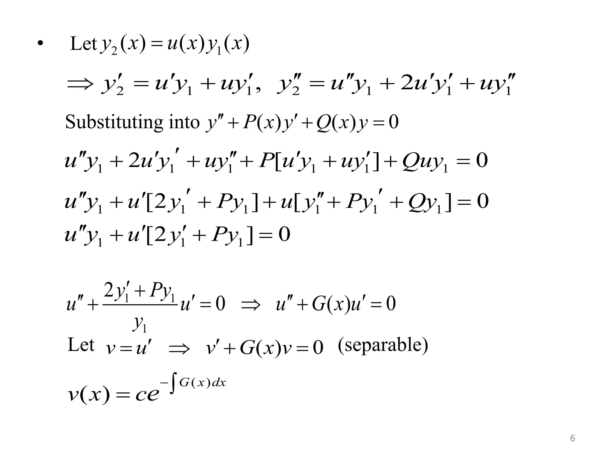 Second order homogeneous linear differential equations | PPTX