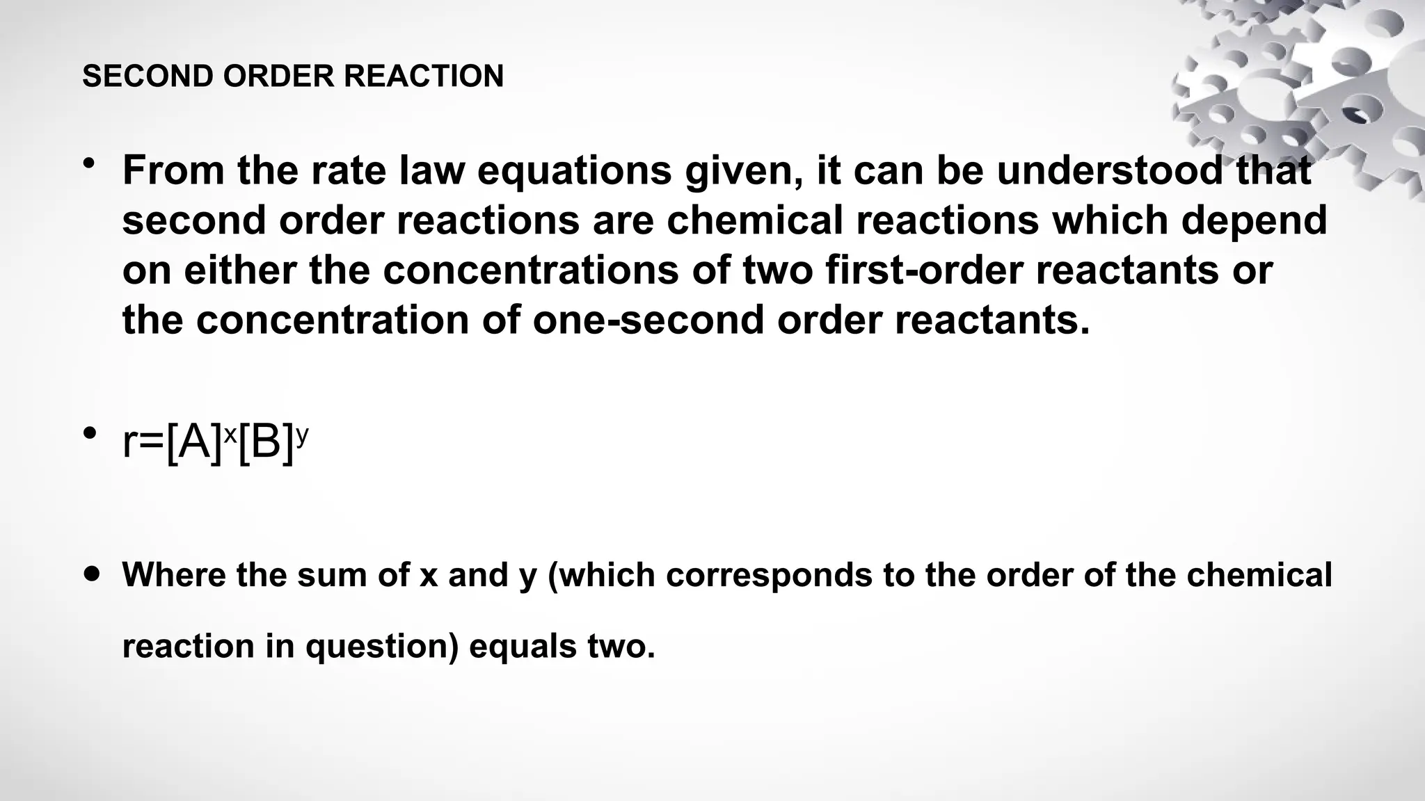 SECOND ORDER OF REACTION that is under chemistry.pptx