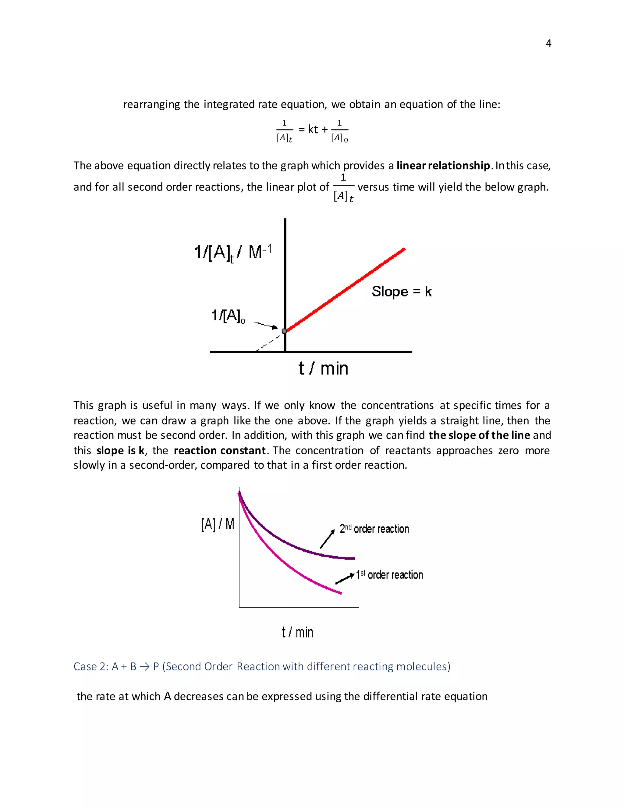 Second order reaction | DOCX