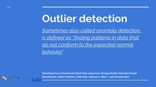 Outlier Detection in number e dates | PPT