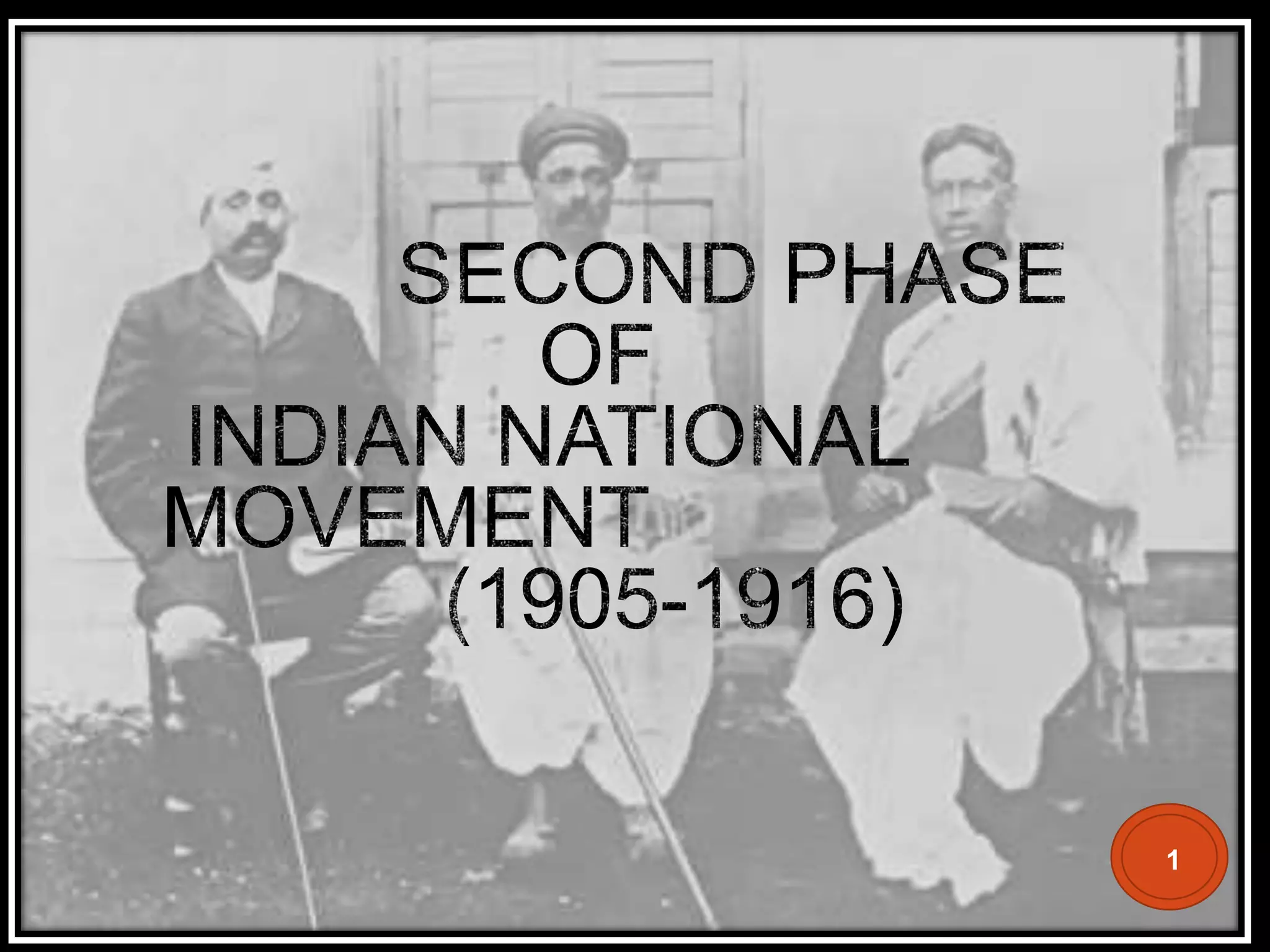 Second Phase of Indian National Movement | PPTX