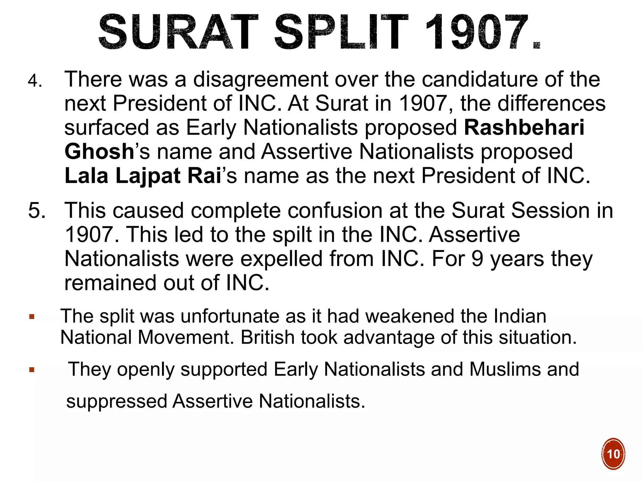 Second Phase of Indian National Movement | PPTX