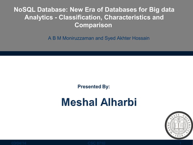 NoSQL databases | PPT