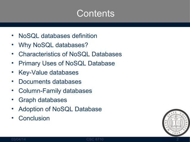 NoSQL databases | PPT