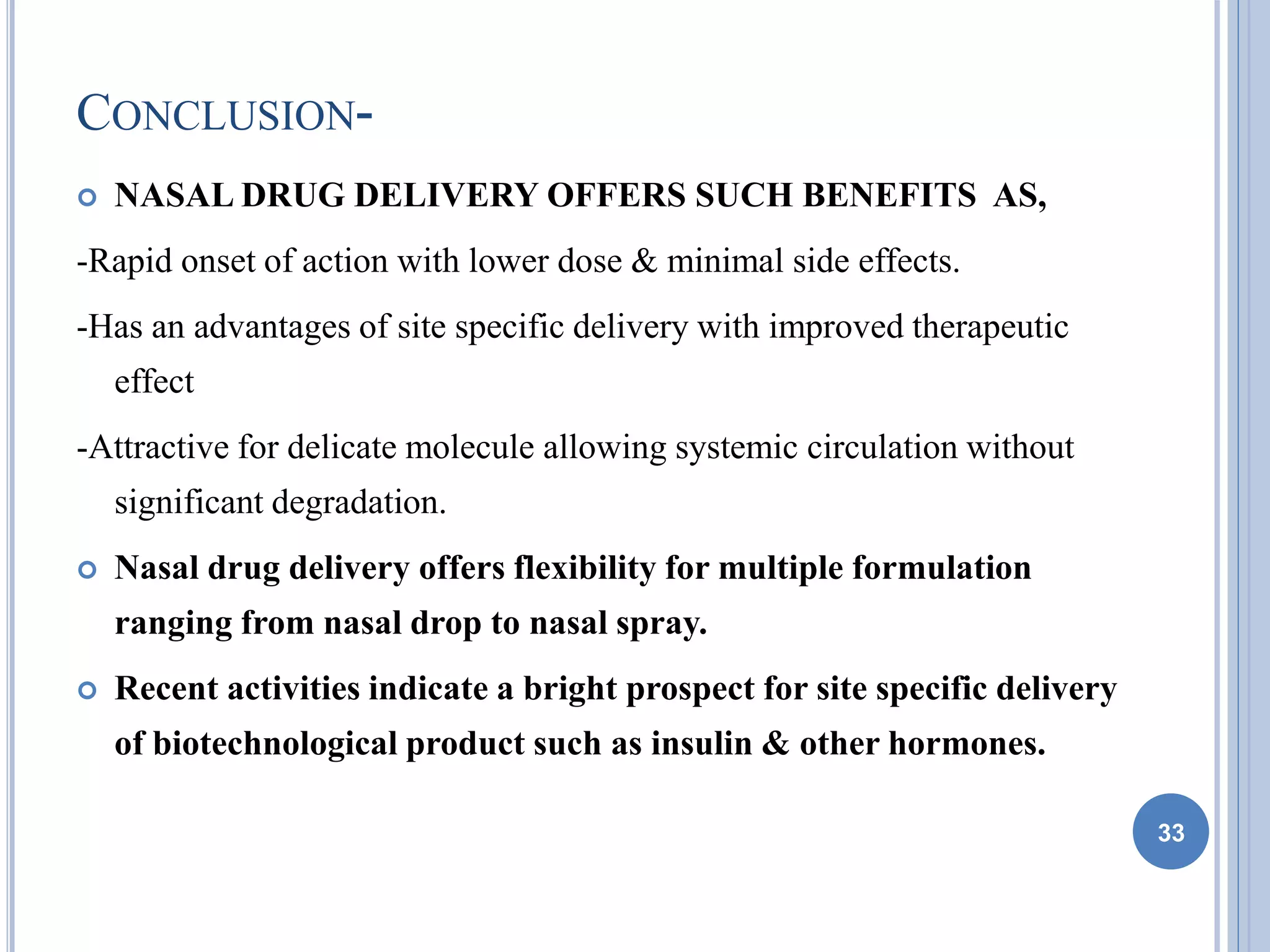 Nasal Drug Delivery System | PPTX