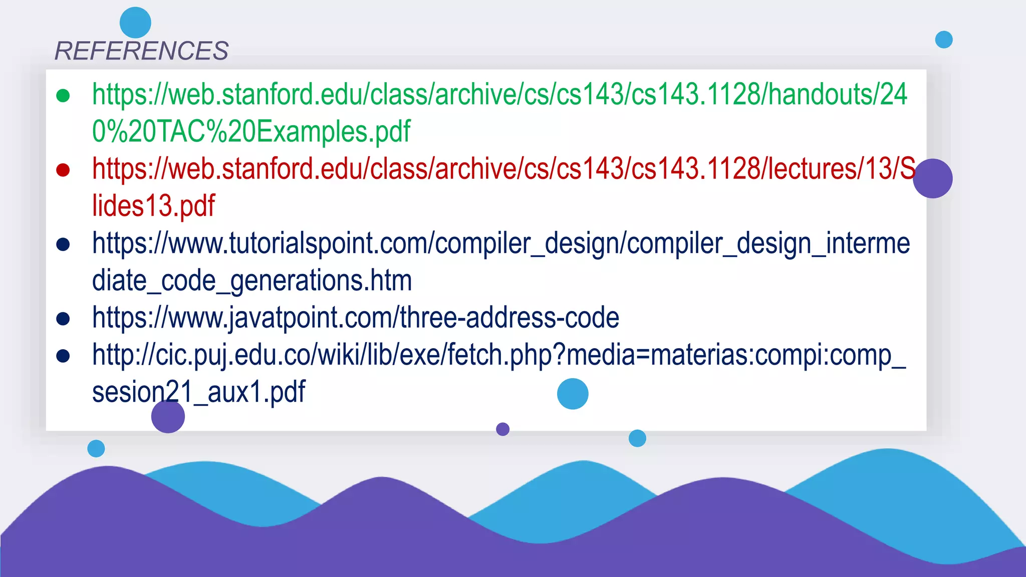 Three address code generation | PPTX