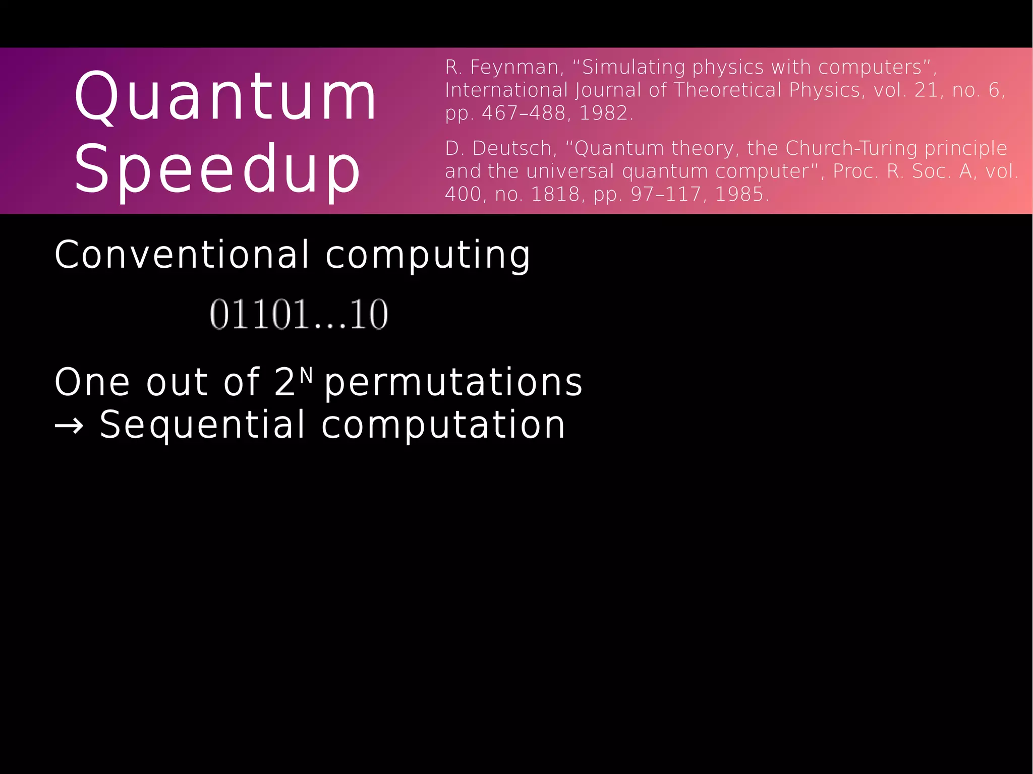 The second quantum revolution: the world beyond binary 0 and 1 | PPT
