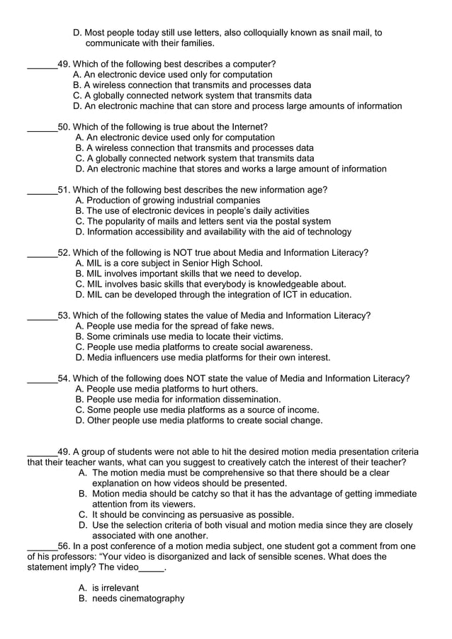 SECOND QUARTER EXAM in MIL.docx