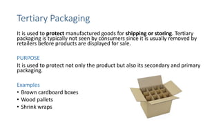 Secondry and tertiary packaging new | PPTX