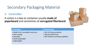 Secondry and tertiary packaging new | PPTX