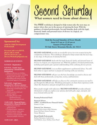 Second Saturday Flyer Print | PDF