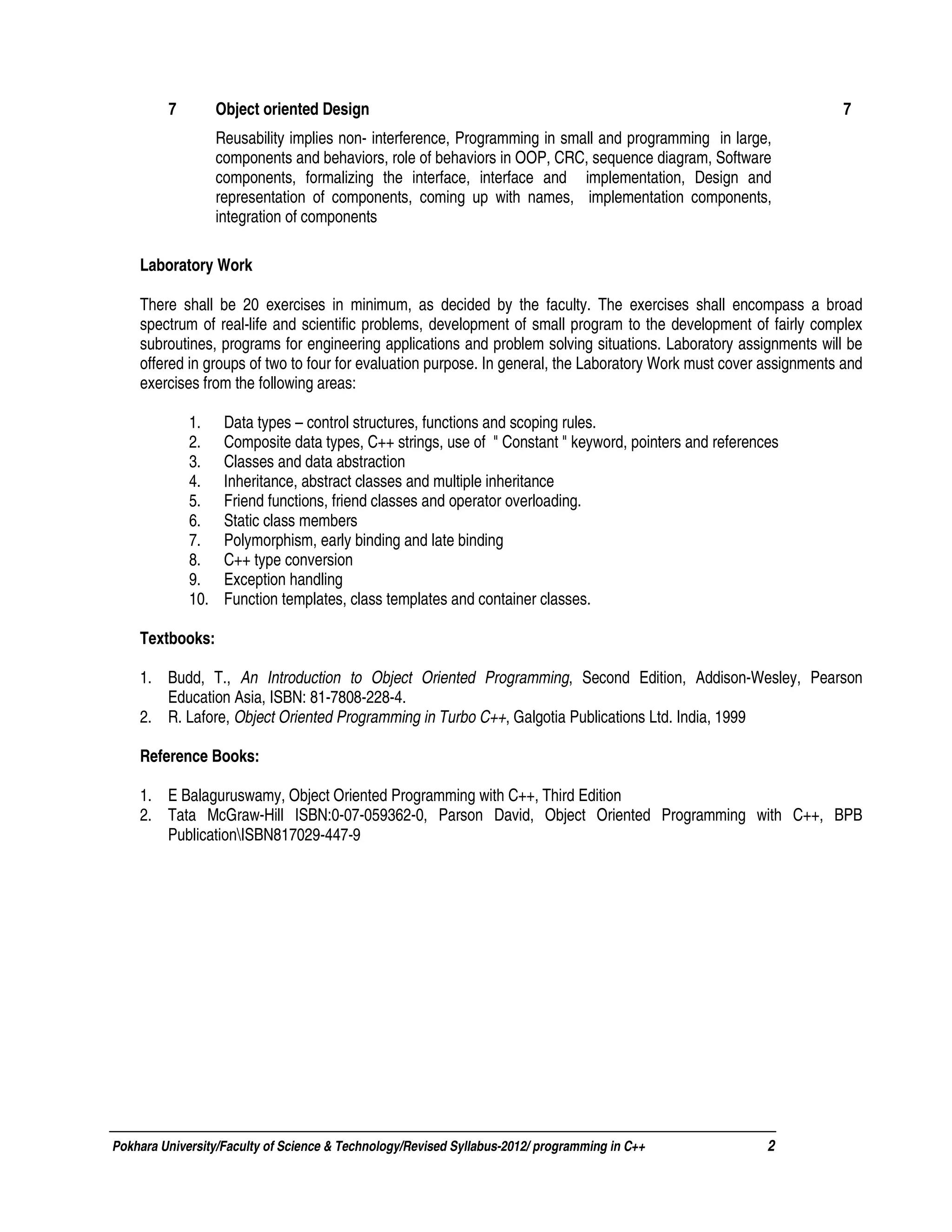 Second semester (pokhara university) | PDF