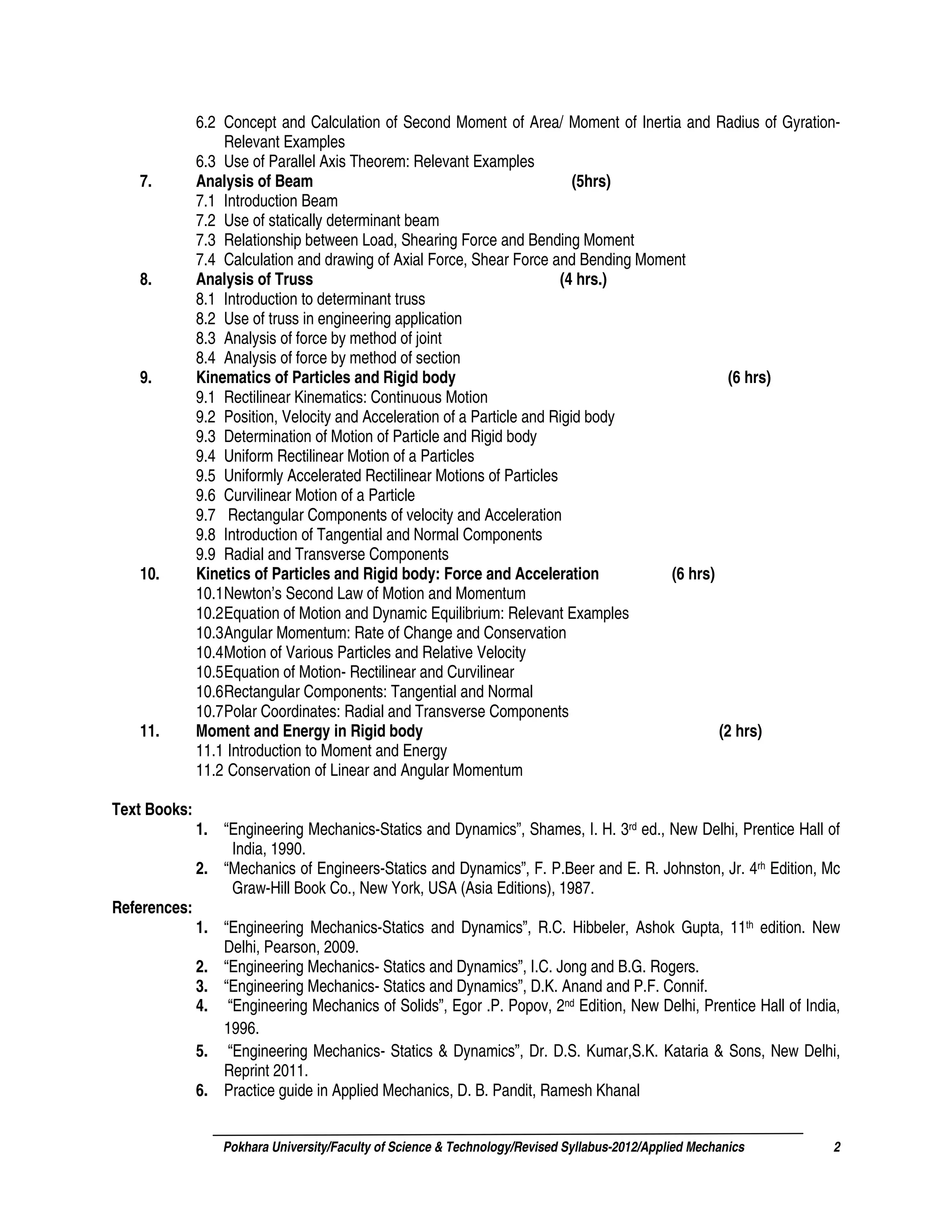 Second semester (pokhara university) | PDF