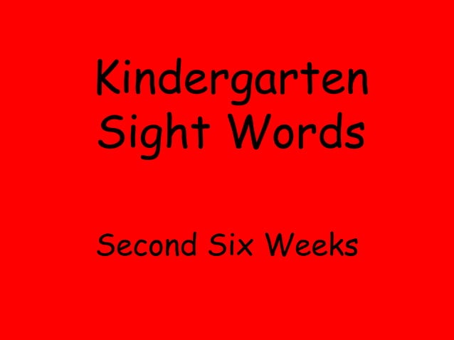 Second Six Weeks Words | PPTX