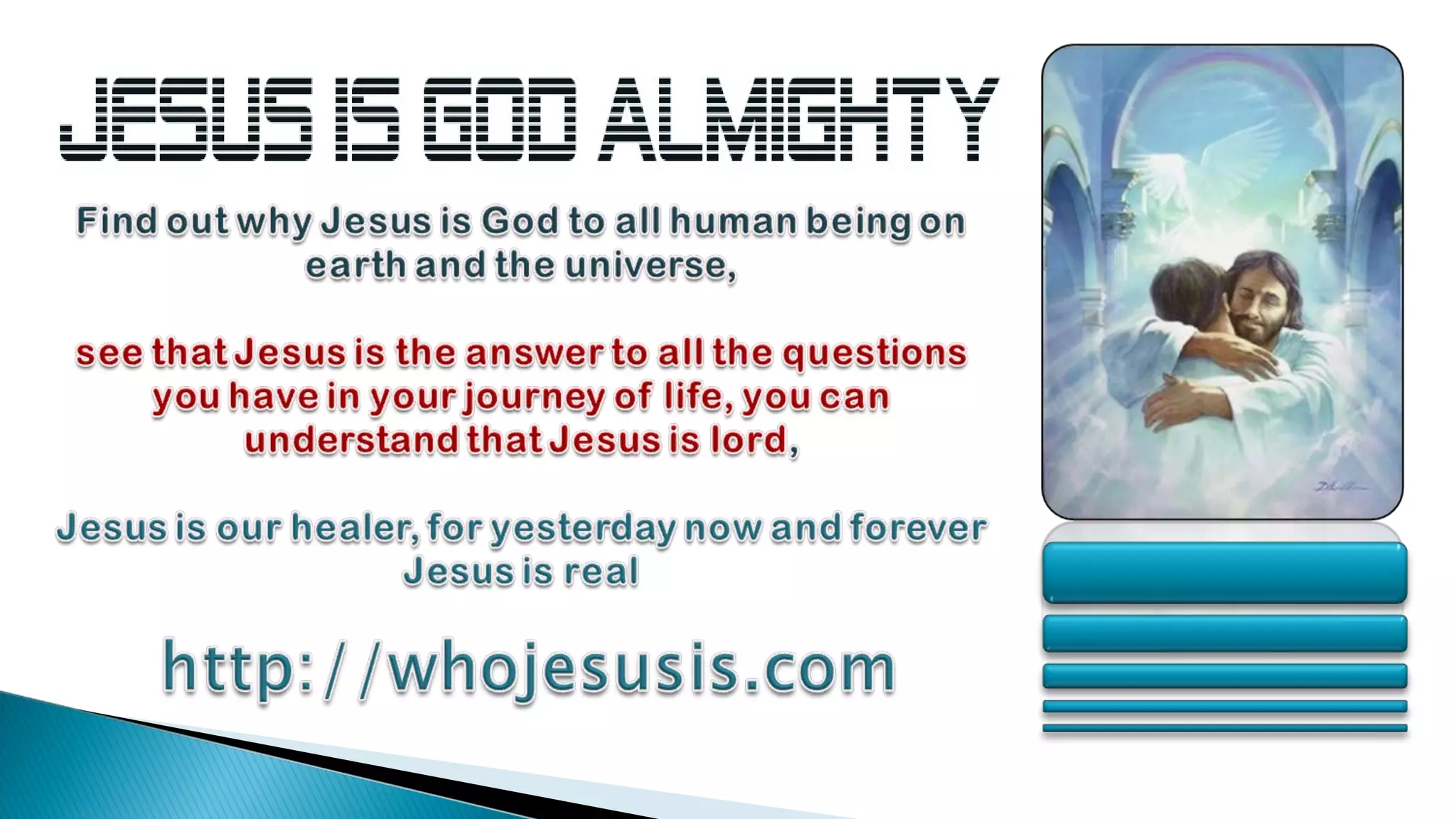 Here is the common question ; is Jesus God, who is God, and who is ...