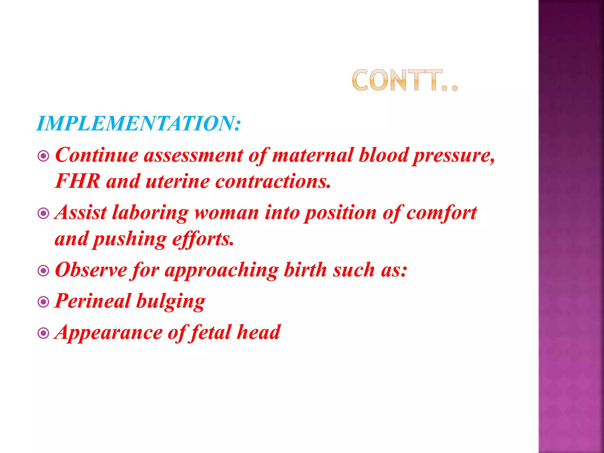 Second stage of labour | PPTX