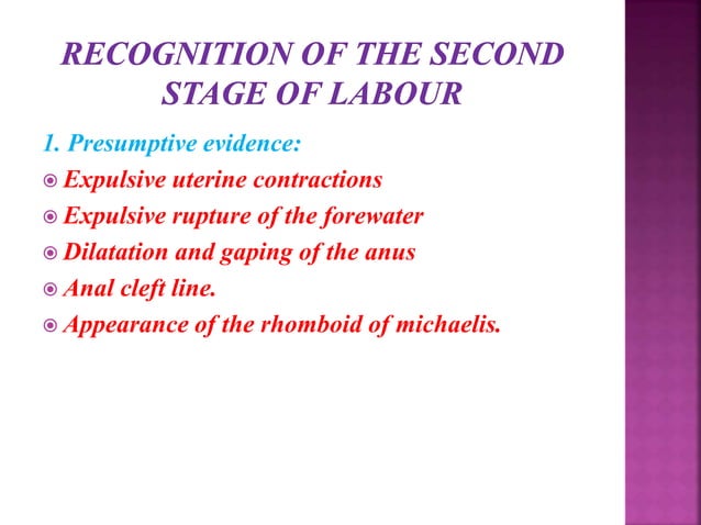 Second stage of labour | PPTX